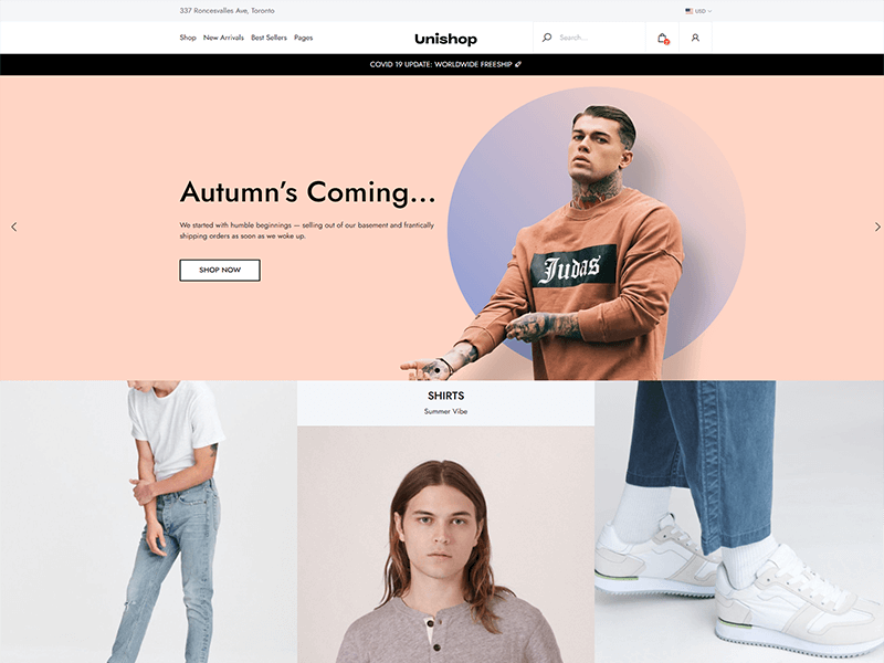 GitHub - onderakbulut/unishop: unishop bootstrap ecommerce template